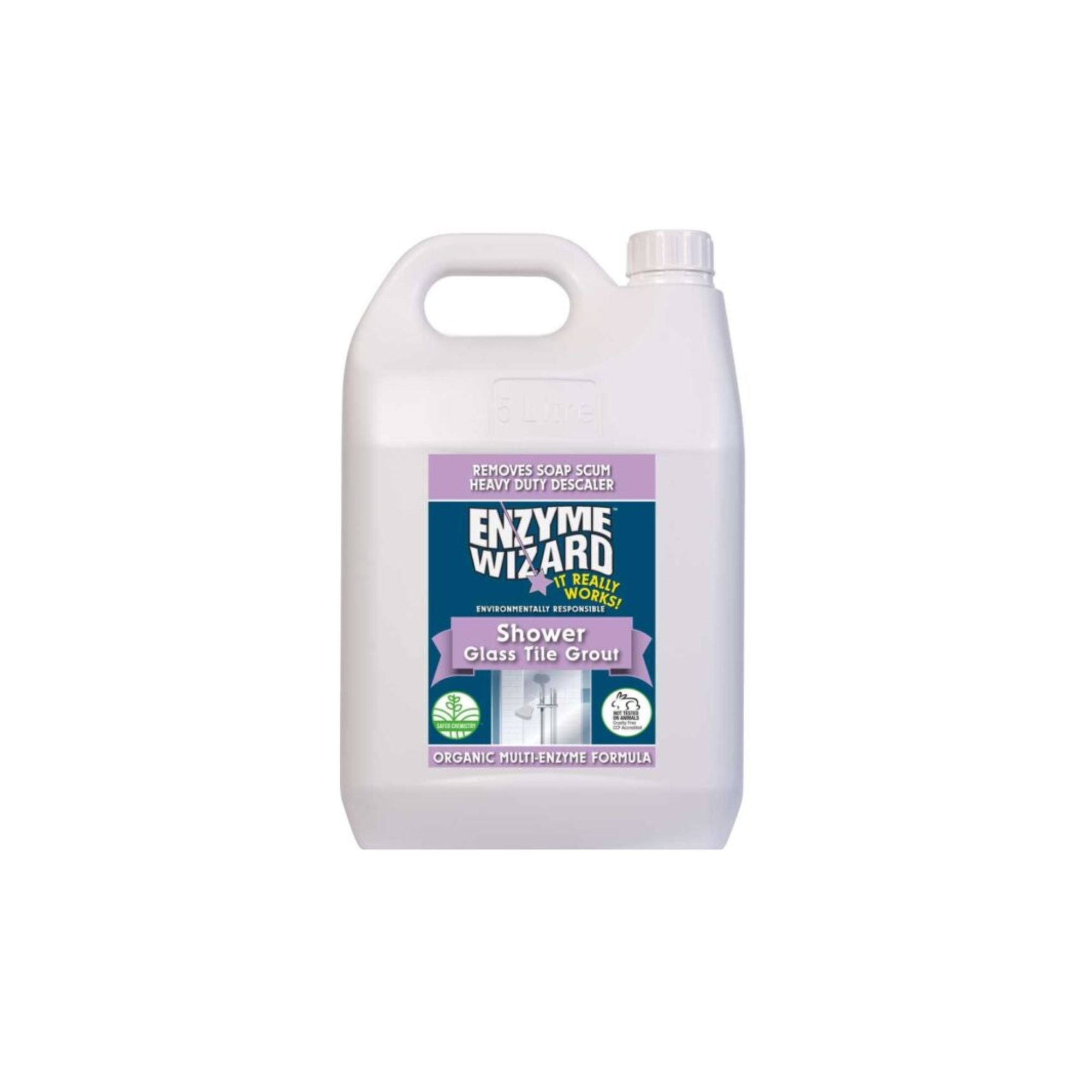 Enzyme Wizard Shower Glass Tile Grout Cleaner 750 ML/5L | Grubless ...