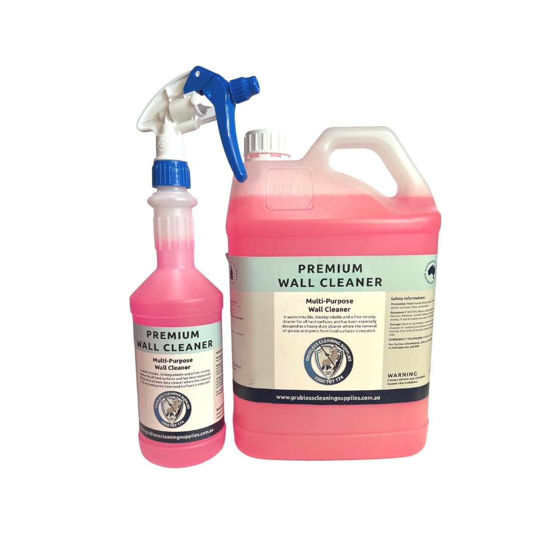 Premium Wall Cleaner Heavy Duty 750ml/5L/20L | Grubless Cleaning Supplies