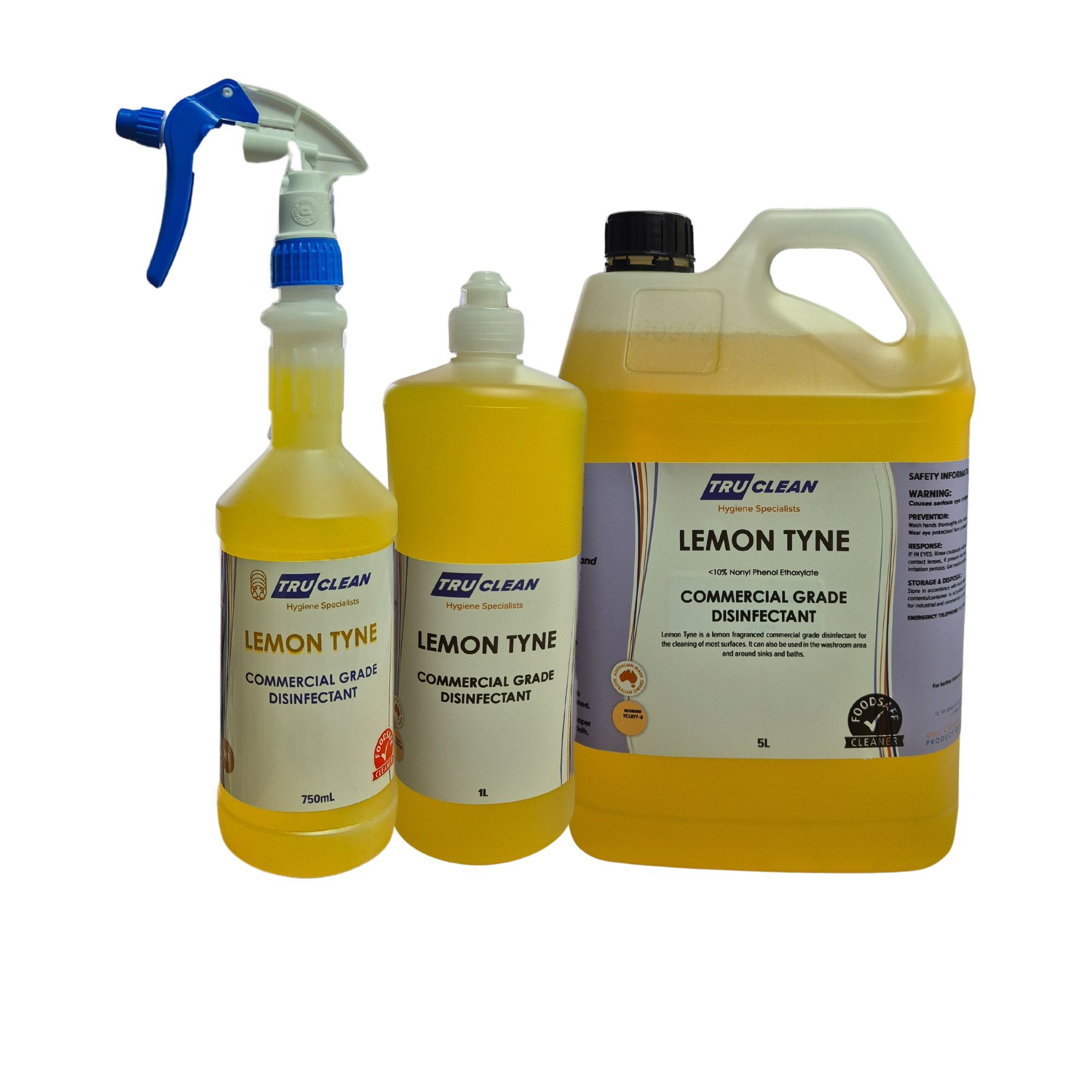 Disinfectant Lemon Tyne Commercial Grade | Grubless Cleaning Supplies